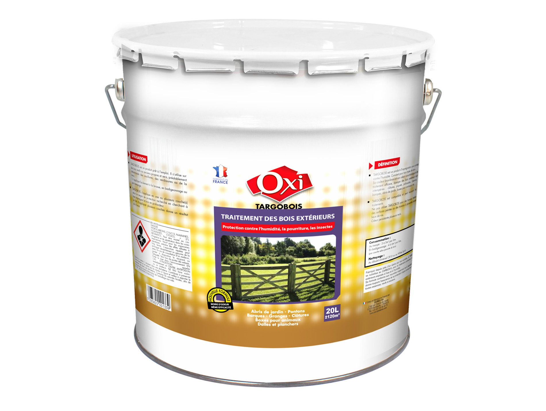 Traitement bois exterieur OXYTOL anti humidité 20L | Espace Emeraude®